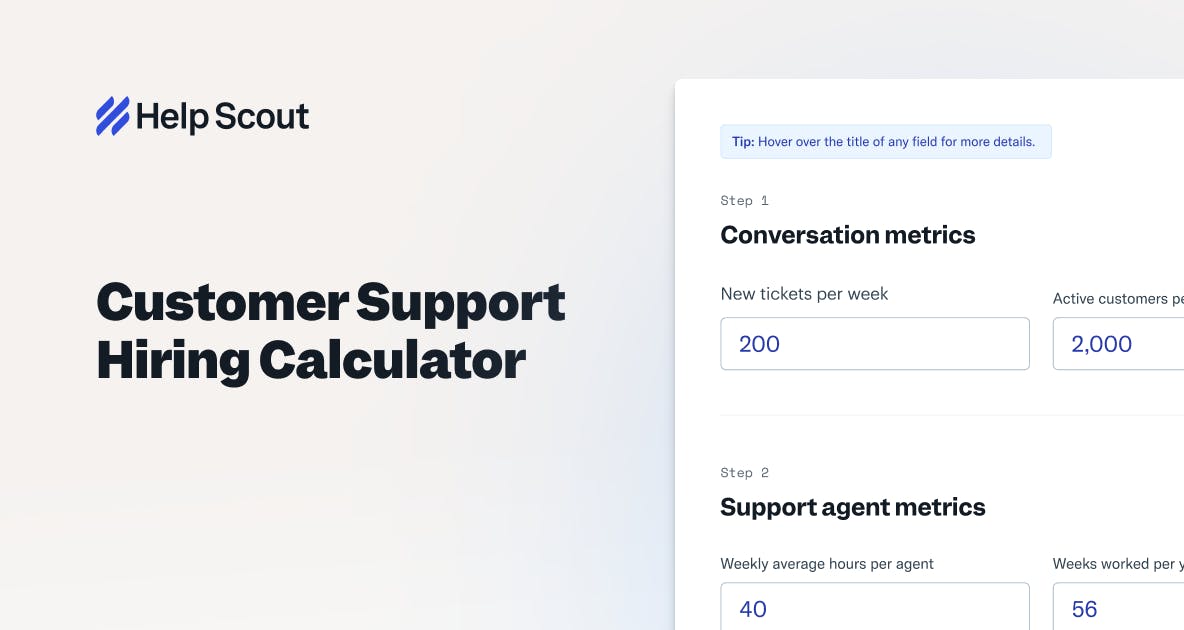 Free Help Desk Staffing Calculator - Help Scout
